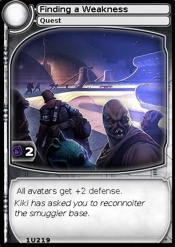 Finding a Weakness (card) | SWG Wiki | Fandom