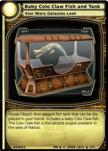 Baby Colo Claw Fish and Tank | SWG Wiki | Fandom