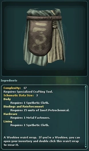 Sigiled Waist Wrap | SWG Wiki | Fandom