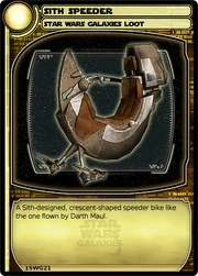 Sith Speeder (card) | SWG Wiki | Fandom