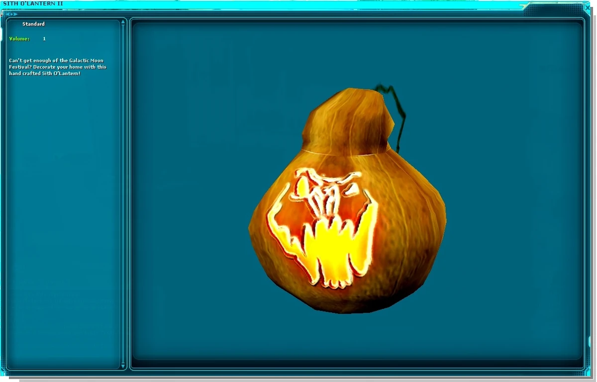 Sith O'Lantern II | SWG Wiki | Fandom