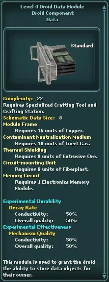 Module - Droid Data 4 | SWG Wiki | Fandom