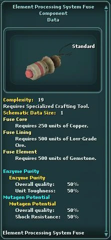 Element Processing System Fuse | SWG Wiki | Fandom