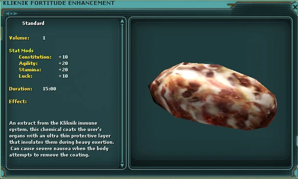 Kliknik Fortitude Enhancement | SWG Wiki | Fandom