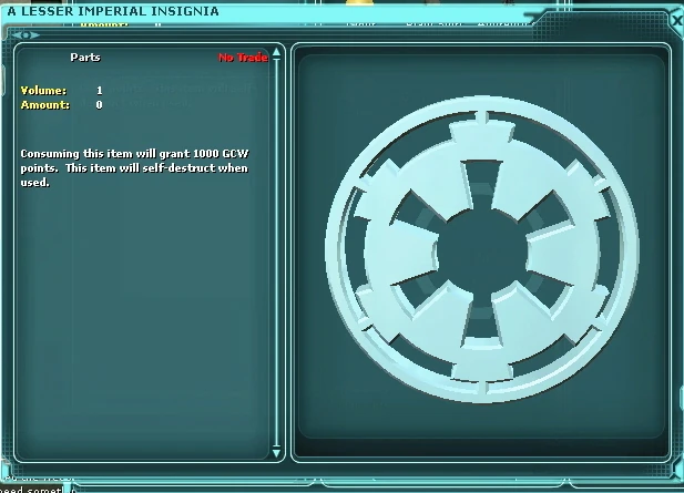 A Lesser Imperial Insignia | SWG Wiki | Fandom