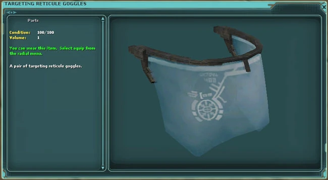 Targeting Reticule Goggles | SWG Wiki | Fandom