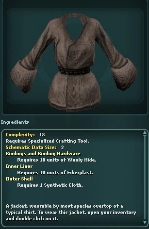 Wooly Jacket | SWG Wiki | Fandom