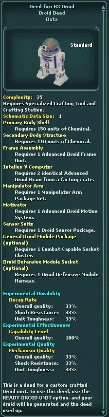 Deed for: R3 Droid | SWG Wiki | Fandom
