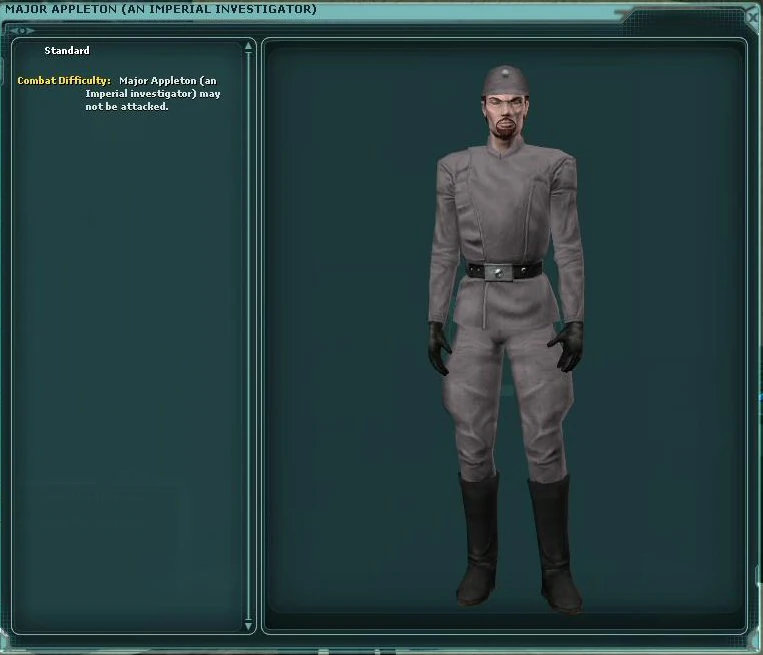 Major Appleton (An Imperial Investigator) | SWG Wiki | Fandom