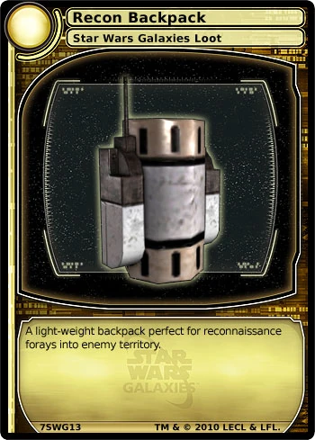 Recon Backpack | SWG Wiki | Fandom