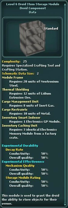 Module - Droid Item Storage 6 | SWG Wiki | Fandom