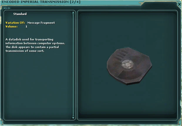 Encoded Imperial Transmission | SWG Wiki | Fandom