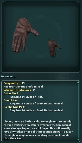 Leather Work Gloves | SWG Wiki | Fandom