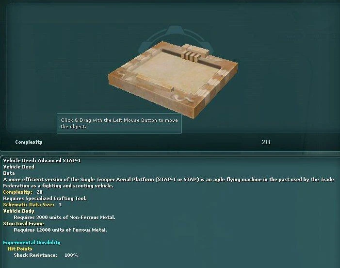 Advanced STAP-1 (Schematic) | SWG Wiki | Fandom