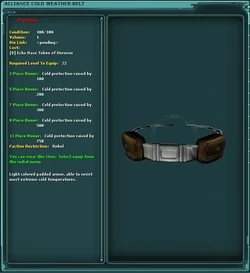 Alliance Cold Weather Belt | SWG Wiki | Fandom