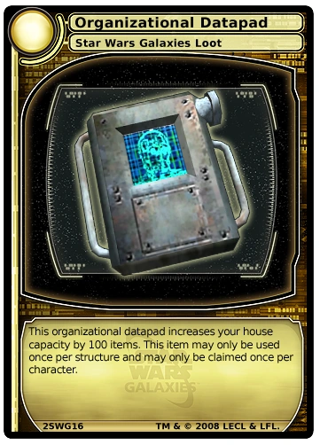 Organizational Datapad | SWG Wiki | Fandom