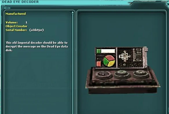 Dead Eye Decoder | SWG Wiki | Fandom