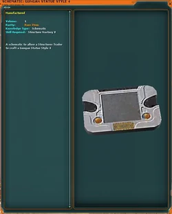 Gungan Statue Style 4 Schematic | SWG Wiki | Fandom