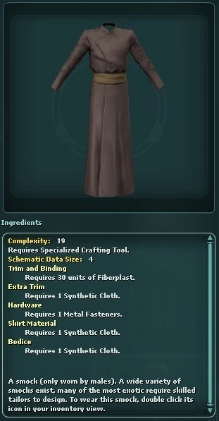 Smock | SWG Wiki | Fandom