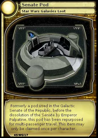 Senate Pod | SWG Wiki | Fandom