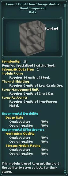 Module - Droid Item Storage 3 | SWG Wiki | Fandom