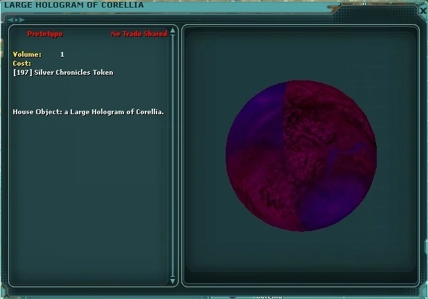 Large Hologram of Corellia | SWG Wiki | Fandom