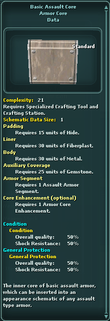 Basic Assault Core | SWG Wiki | Fandom