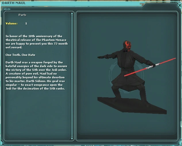 Darth Maul Statue | SWG Wiki | Fandom