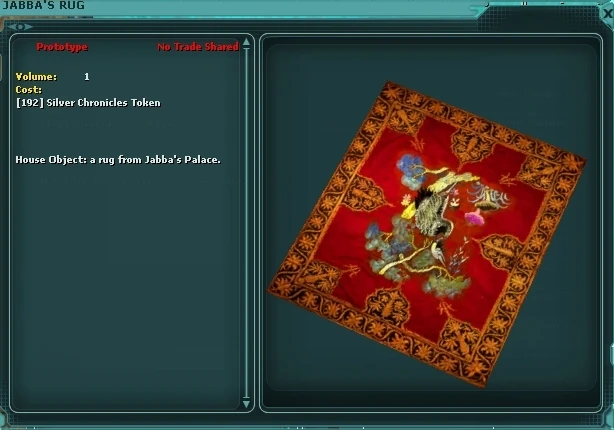 Jabba's Rug | SWG Wiki | Fandom