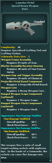 Launcher Pistol | SWG Wiki | Fandom