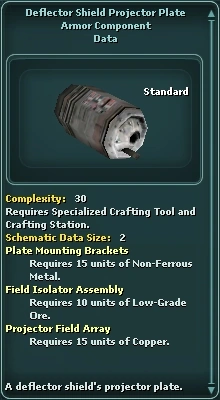 Deflector Shield Projector Plate | SWG Wiki | Fandom