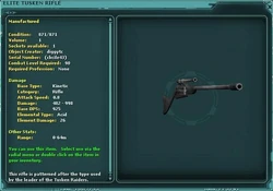 Schematic: Elite Tusken Rifle | SWG Wiki | Fandom