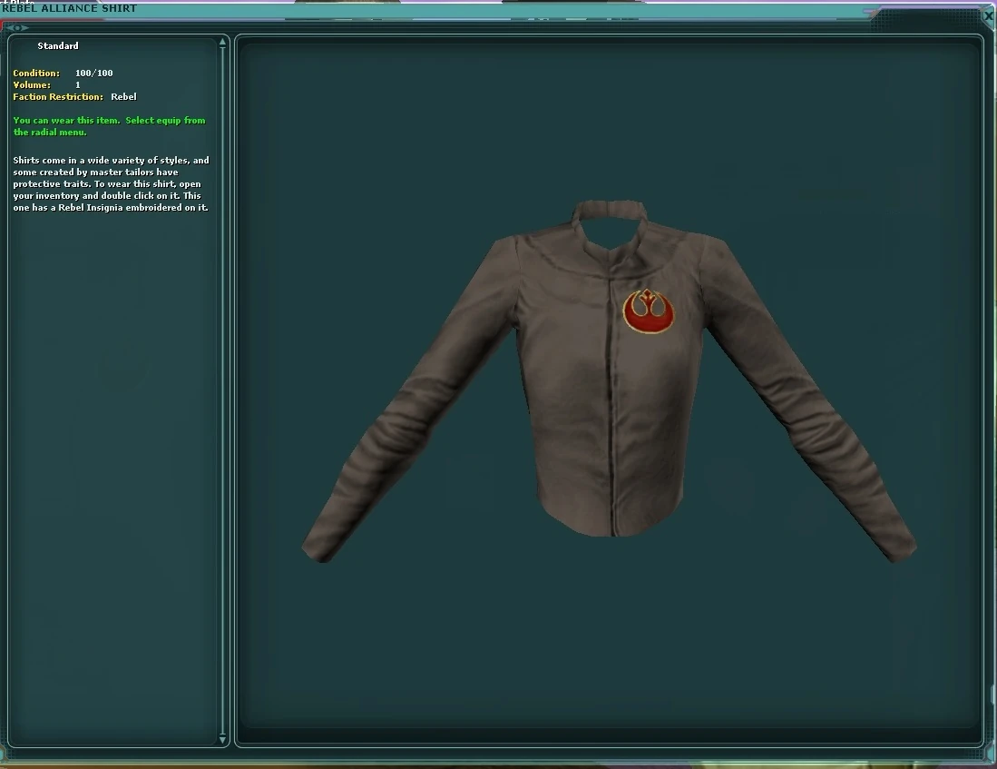 Rebel Alliance Shirt | SWG Wiki | Fandom