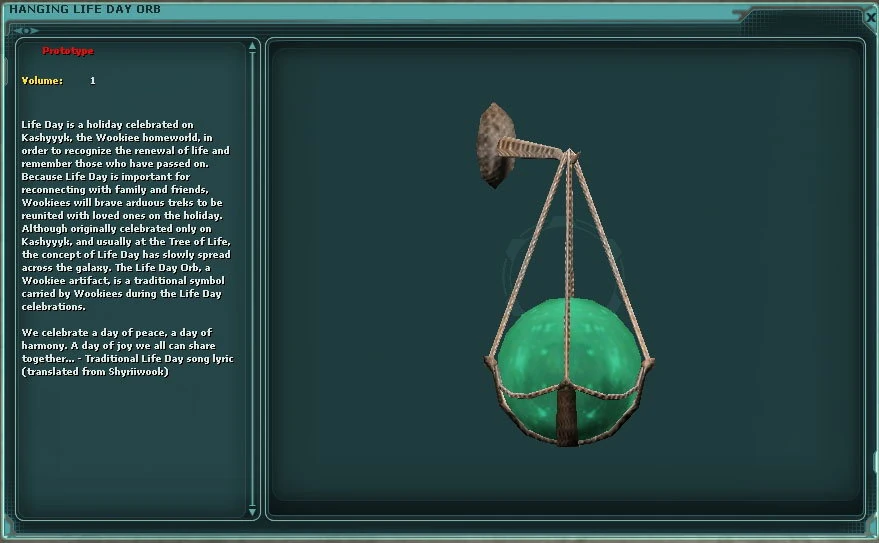 Hanging Life Day Orb | SWG Wiki | Fandom