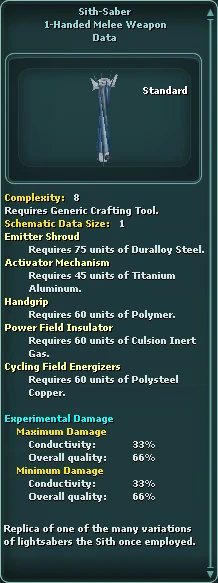 Sith-Saber | SWG Wiki | Fandom