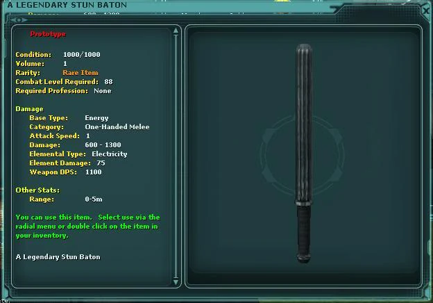 A Legendary Stun Baton | SWG Wiki | Fandom