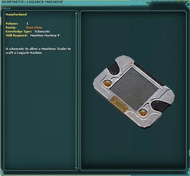 Lugjack Machine Schematic | SWG Wiki | Fandom