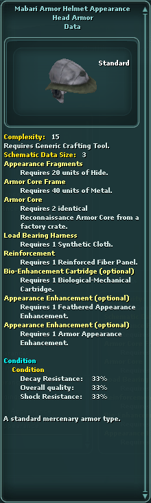 Mabari Armor Helmet Appearance | SWG Wiki | Fandom