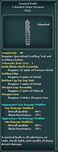 Survival Knife | SWG Wiki | Fandom
