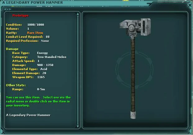 A Legendary Power Hammer | SWG Wiki | Fandom
