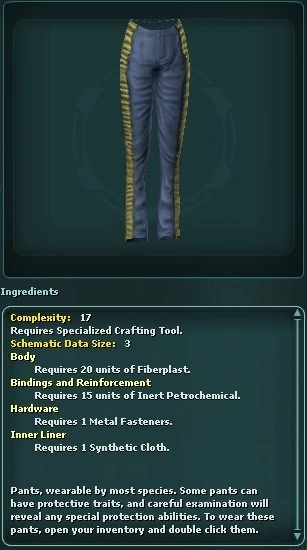 Ribbed Pants | SWG Wiki | Fandom