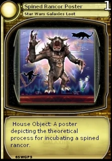 Spined Rancor Poster | SWG Wiki | Fandom
