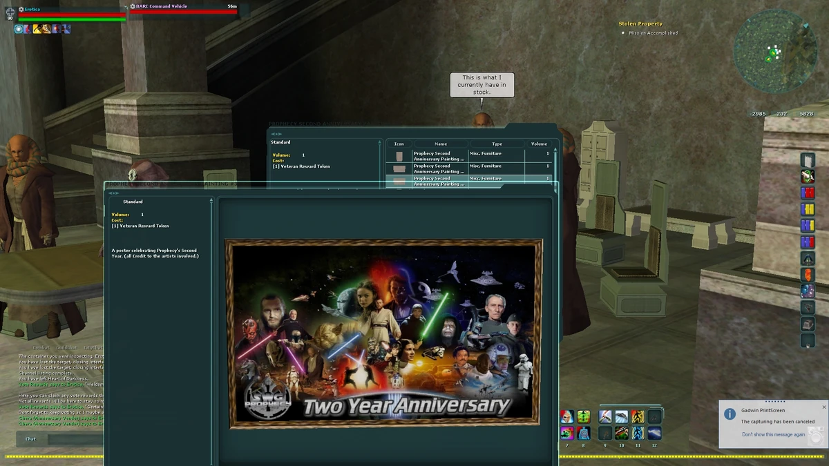 Prophecy Second Anniversary Painting | SWG: Prophecy Wiki | Fandom