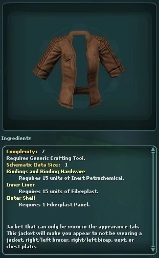 Appearance Tab Jacket (invisible) | SWG: Prophecy Wiki | Fandom