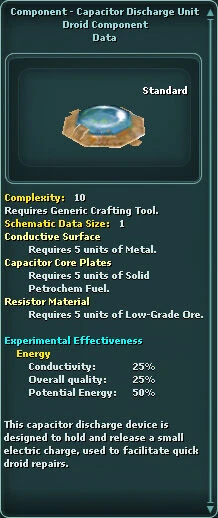 Component - Capacitor Discharge Unit | SWG: Prophecy Wiki | Fandom