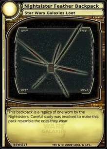 Nightsister Feather Backpack | SWG: Prophecy Wiki | Fandom