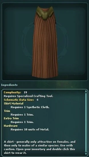 Belted Skirt | SWG: Prophecy Wiki | Fandom