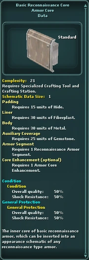 Basic Reconnaissance Core | SWG: Prophecy Wiki | Fandom