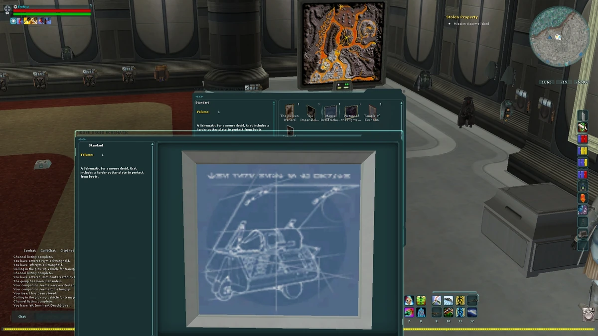 The Mouse Droid Schematic Painting | SWG: Prophecy Wiki | Fandom