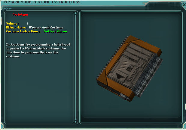 Costume Swg Prophecy Wiki Fandom
